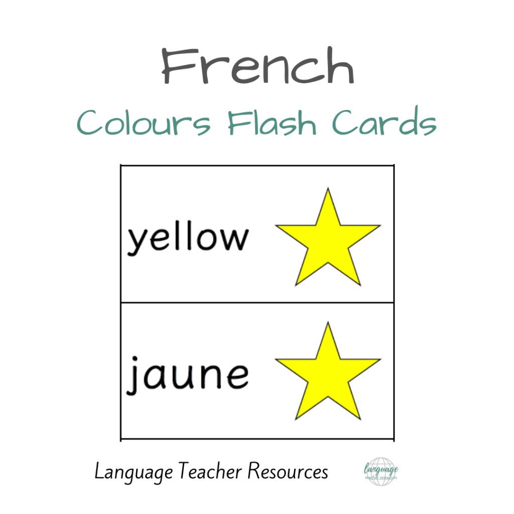 French Colours Flash Cards - Complete Set - Language Teacher Resources