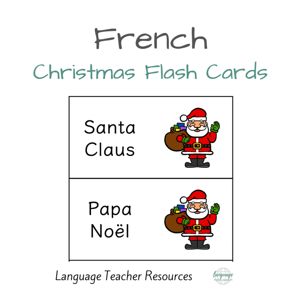 French Christmas Flash Cards - Complete Set - Language Teacher Resources