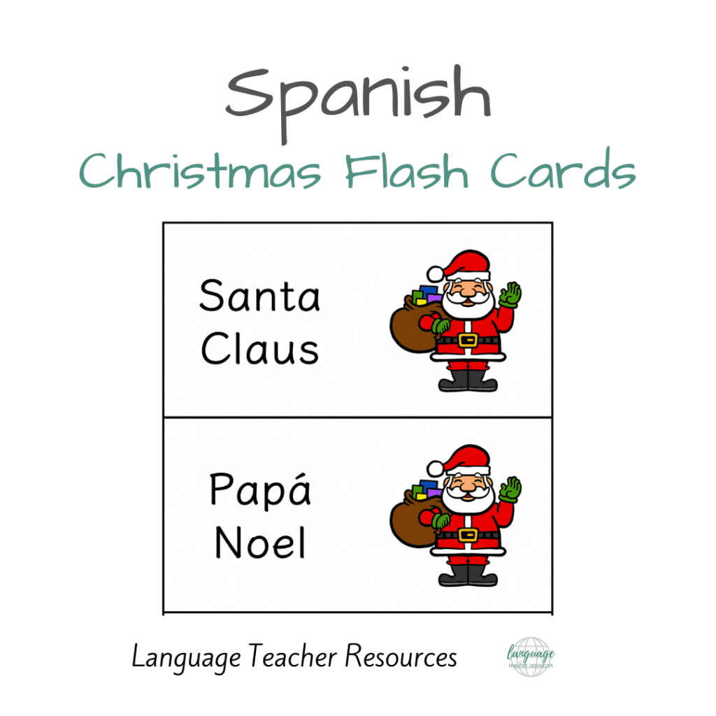 Spanish Christmas Flash Cards - Complete Set - Language Teacher Resources