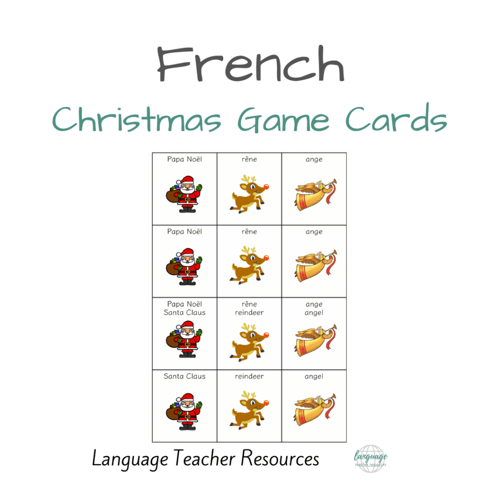 French Christmas Game Cards - Complete Set - Language Teacher Resources
