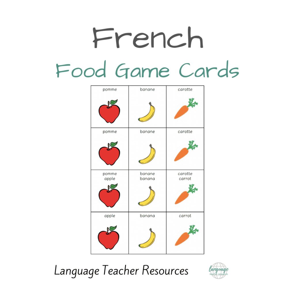 French Food Game Cards - Complete Set - Language Teacher Resources