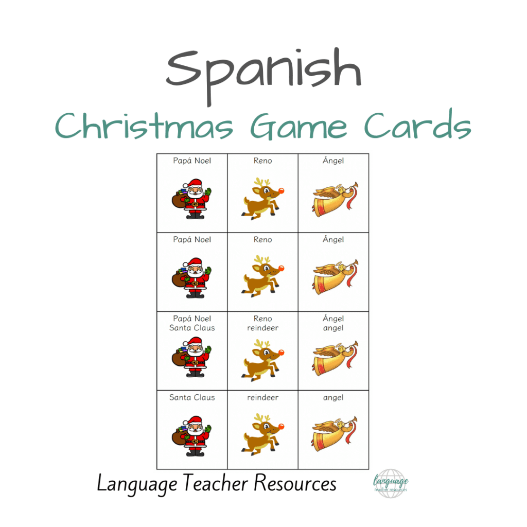Spanish Christmas Game Cards - Complete Set - Language Teacher Resources