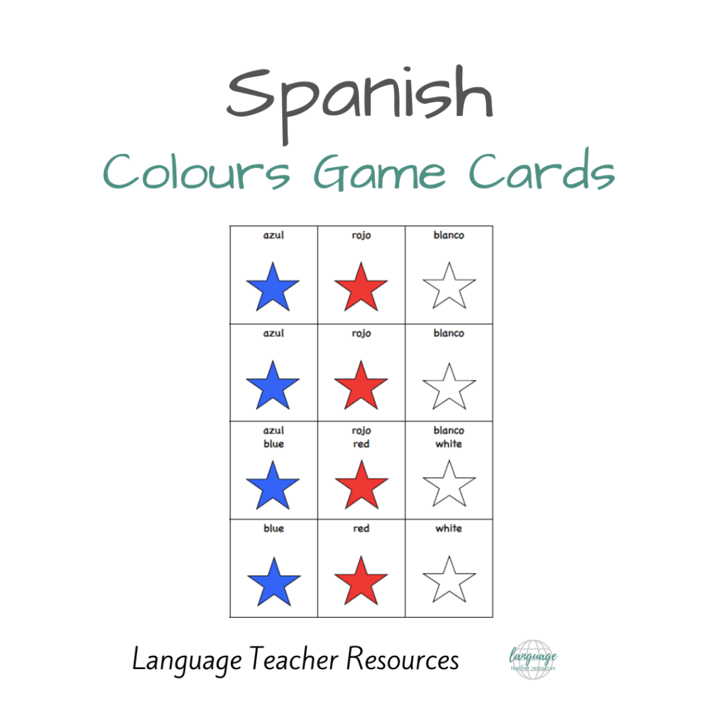 Spanish Colours Game Cards - Complete Set - Language Teacher Resources