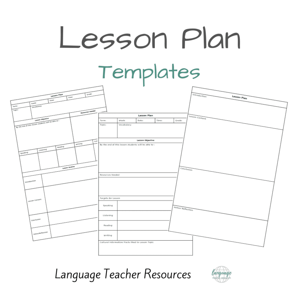 Lesson Plan Templates - Language Teacher Resources