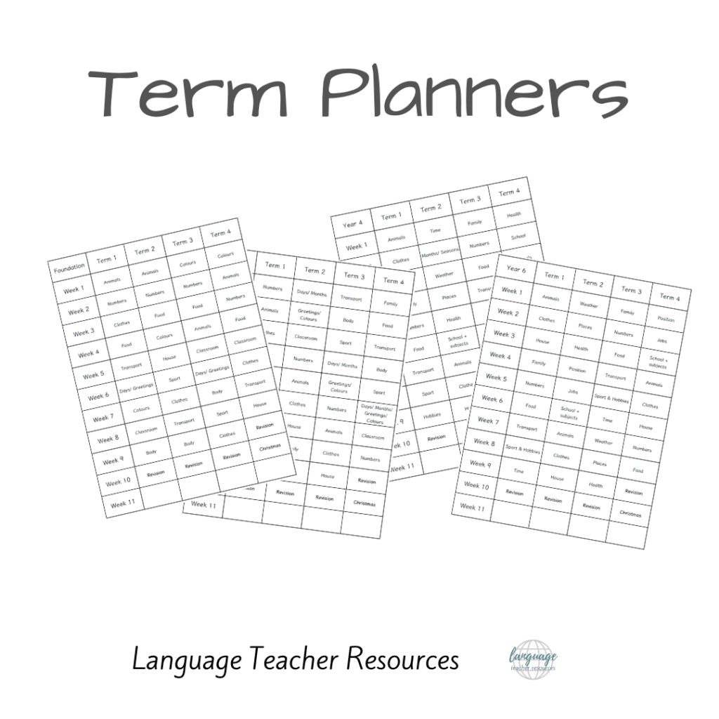 Term Planners - Language Teacher Resources